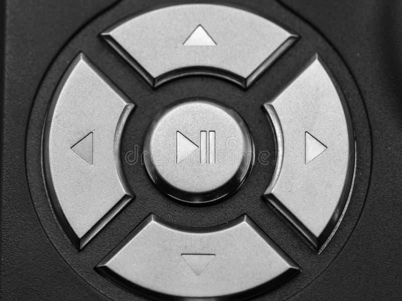 Detail of the Directional Buttons of a Remote Control Stock Photo ...