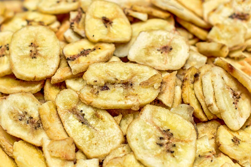 Detail of dried bananas stock photo. Image of snack - 317733022