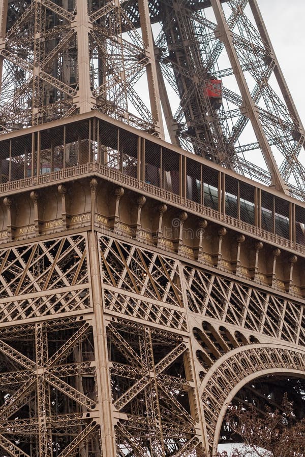 Detail of the Eiffel Tower in Autumn in the Rain in Paris Stock Photo ... Detail of the Eiffel Tower in Autumn in the Rain in Paris Stock Photo ...