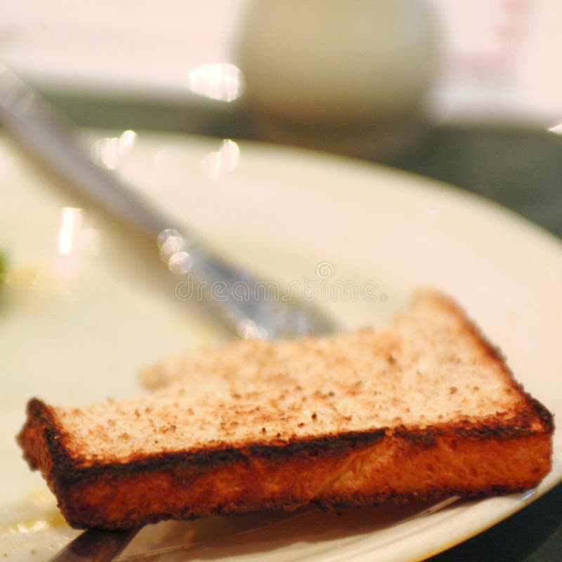 Detail Einer Scheibe Des Toastbrotes Stockfoto - Bild von frisch ...