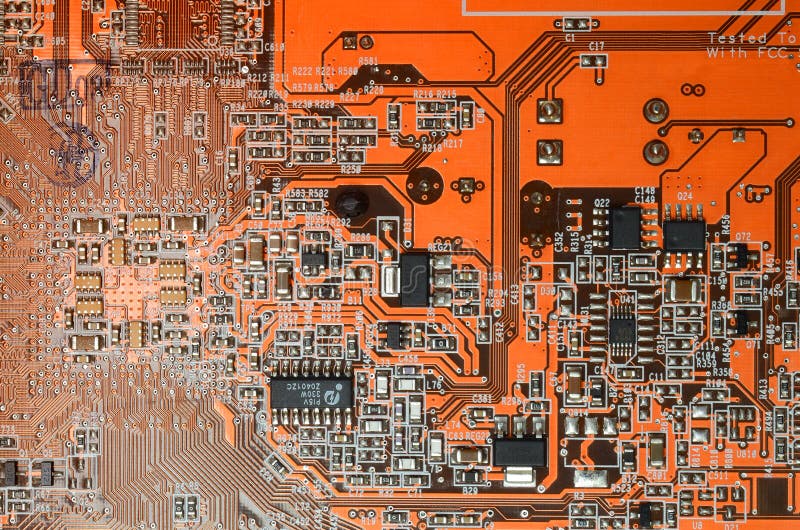 Computer Graphic Card Isolated on White Background Stock Image - Image ...