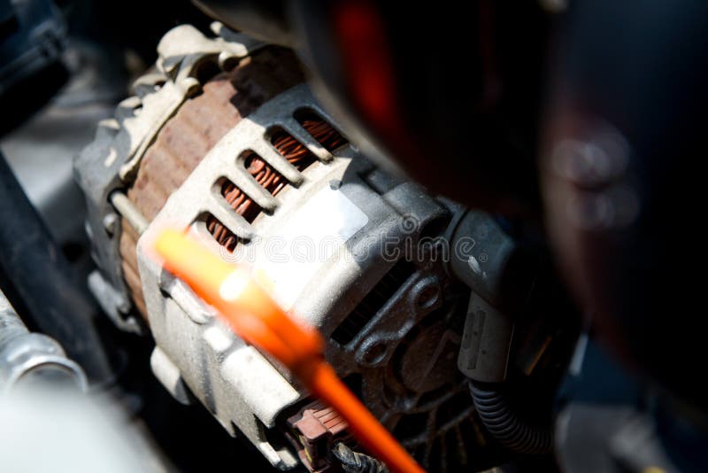 Detail of engine car stock image. Image of mechanic - 198189987