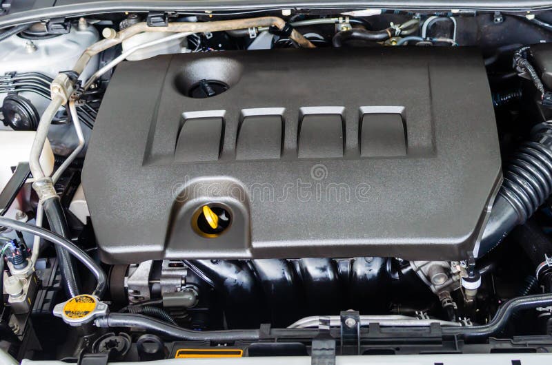 Detail of the Engine and Exhaust Pipes of a Vintage Racing Car. Stock ...