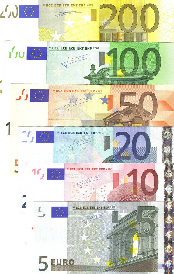 Detail of European Banknotes Stock Image - Image of financial, profits ...