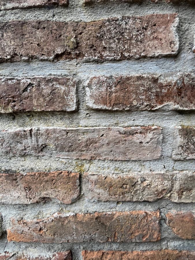 Detail of an Exposed Brick Wall Stock Image - Image of aged, closeup ...