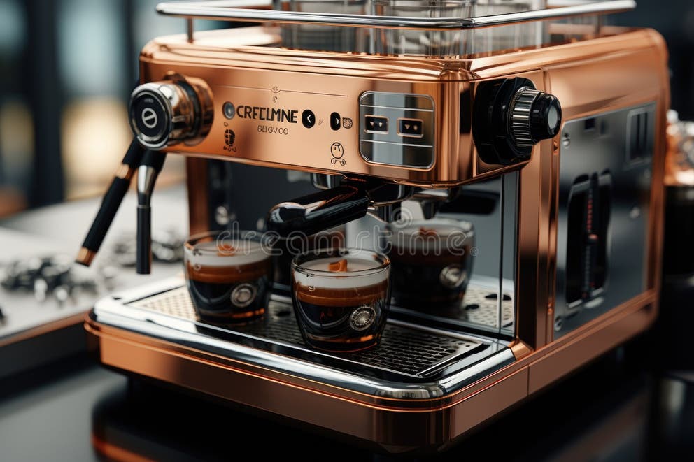 Detail of EXPRESS COFFEE PASTED of the COFFEE MACHINE Generated by Stock Illustration ...