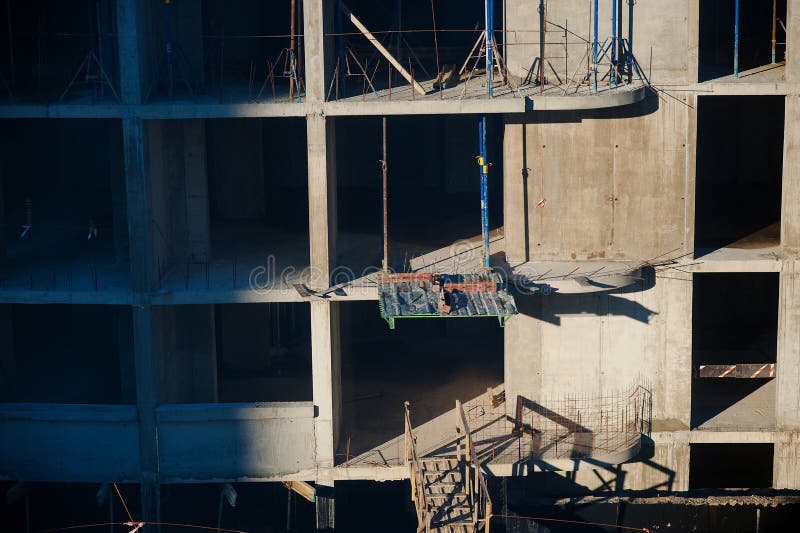 Detail of the Facade a Building in Construction Stock Image - Image of ...