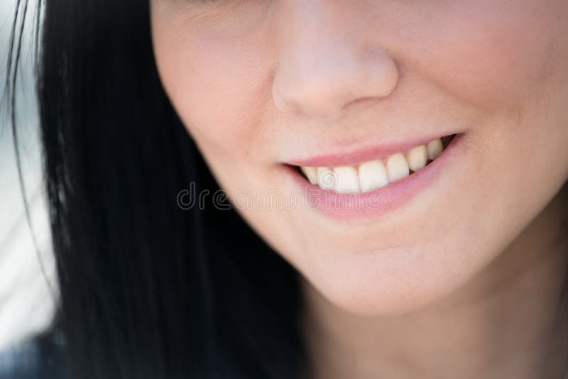 Detail of face - mouth stock image. Image of white, natural - 33519825