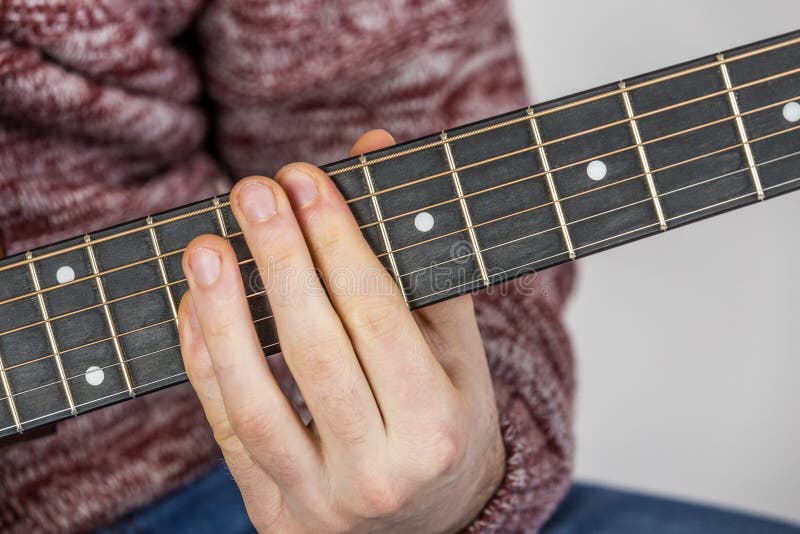 Detail of Fingers and Hand of Guitar Player Stock Image - Image of neck ...