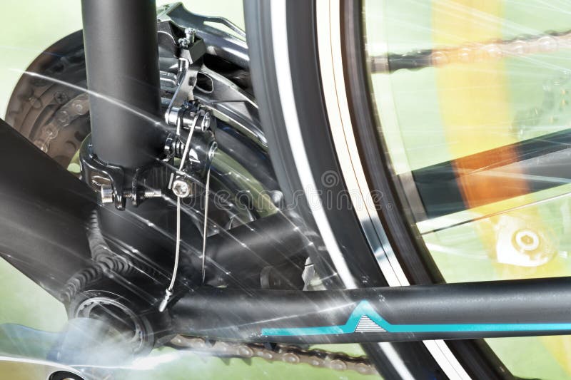 Detail of Front Derailleur. Stock Photo - Image of bike, detail: 103534038