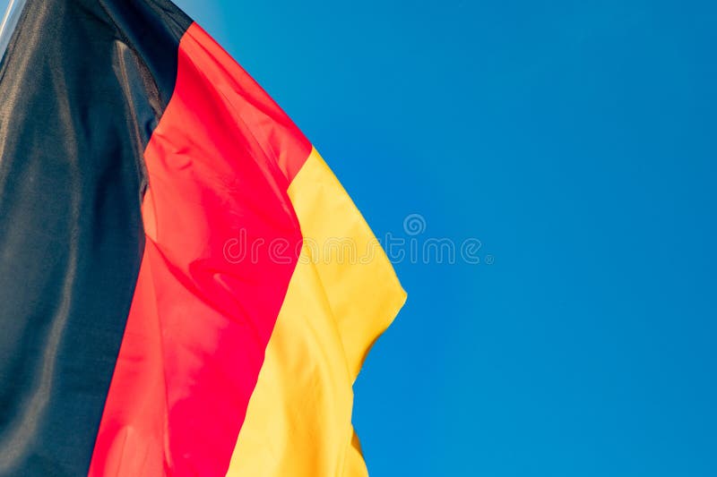 Detail German Flag Under Blue Sky Stock Photos - Free & Royalty-Free ...
