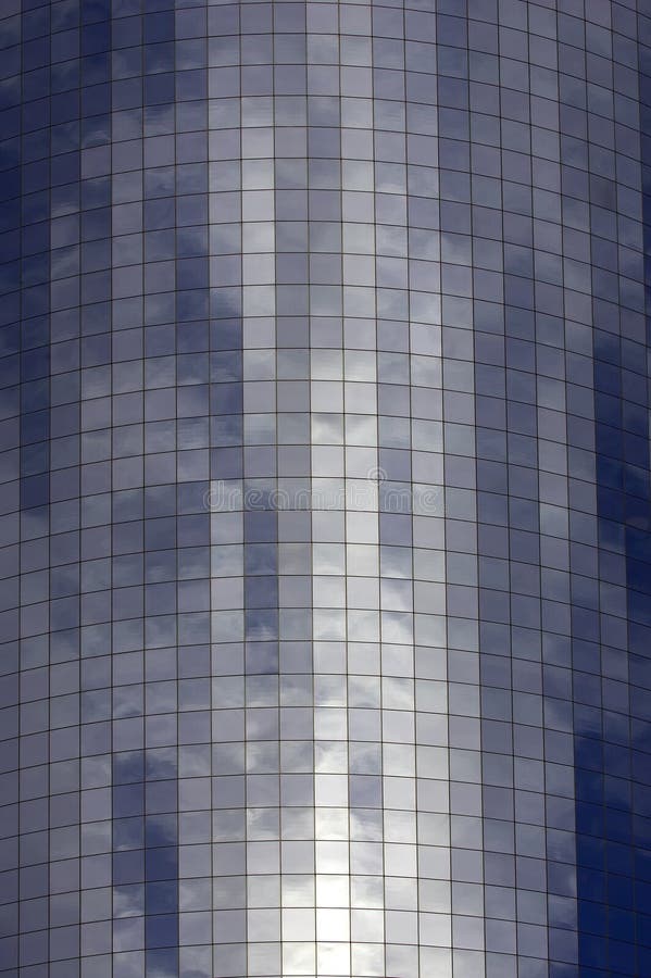 Clouds on Glass Building stock photo. Image of texture - 12676936