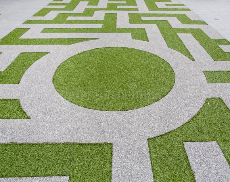 Grass labyrinth stock photo. Image of design, background - 29876754