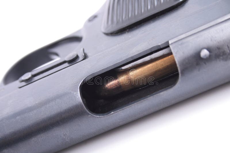 Gun and Bullet stock photo. Image of front, open, proiettile - 48566690