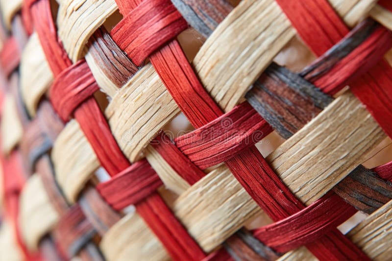 Detail of a Half-finished Woven Basket Project Stock Image - Image of ...