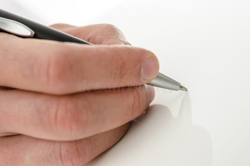 Detail of Hand Writing on Copy Space Stock Photo - Image of space ...