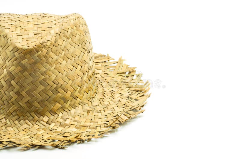 Detail of an Handmade Wicker Hat Stock Image - Image of natural ...