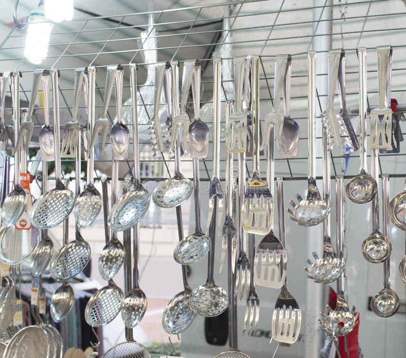 Hang spoon stock image. Image of domestic, items, metal - 29966267