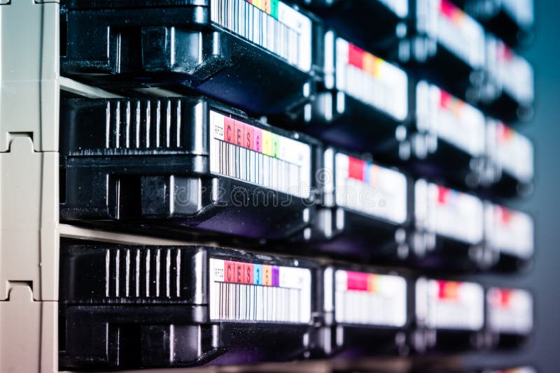 Detail of hard disk array stock image. Image of business - 235556235