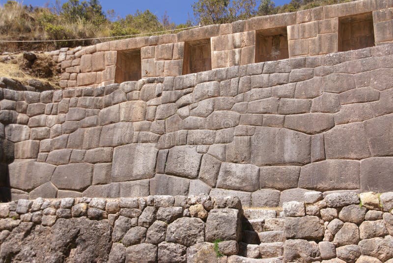 Ancient Inca Walls As Foundations of Modern Cusco Stock Photo - Image ...