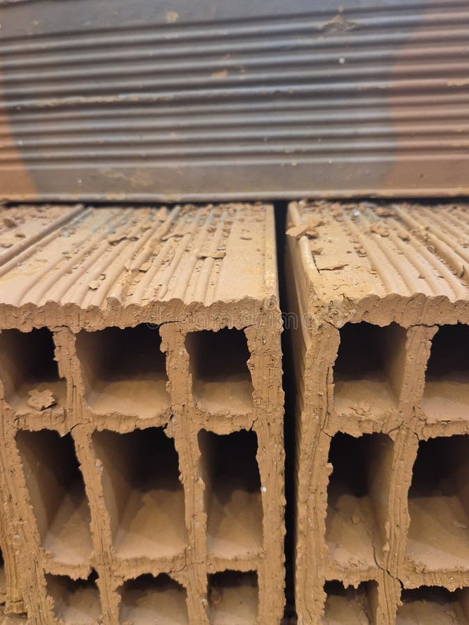 Detail of Hollow Bricks for Construction Stock Image - Image of ...