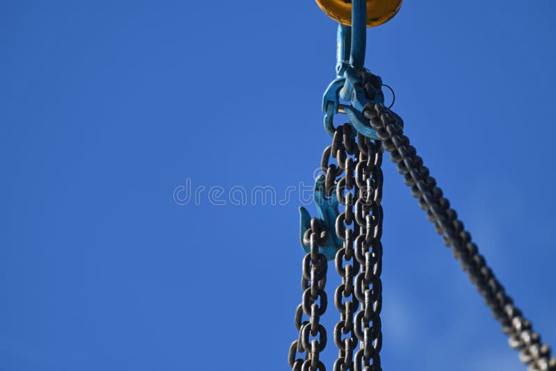 Detail of a Hook on the Crane Stock Image - Image of levers, catch ...