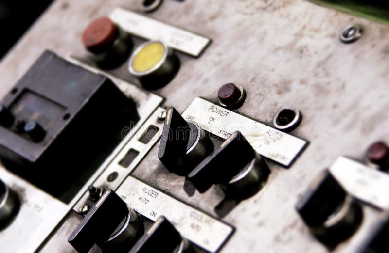Detail of Industrial Control Panel Stock Image - Image of equipment ...