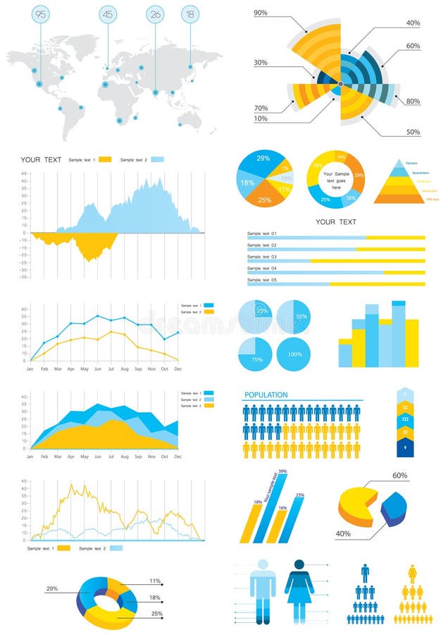 Travel Infographics - Charts, Symbols, Elements Stock Vector ...