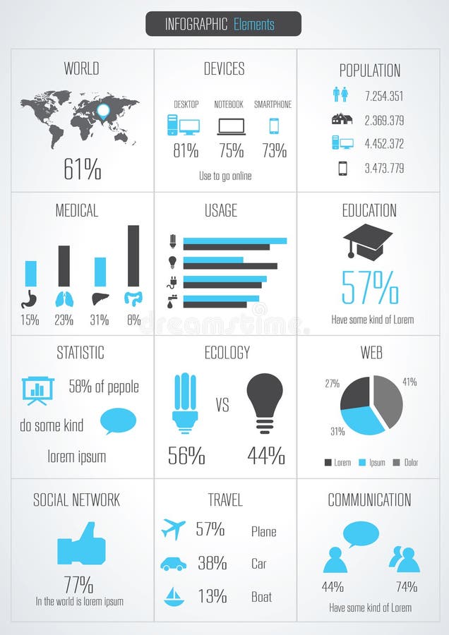 Detail infographic stock vector. Illustration of element - 22273771