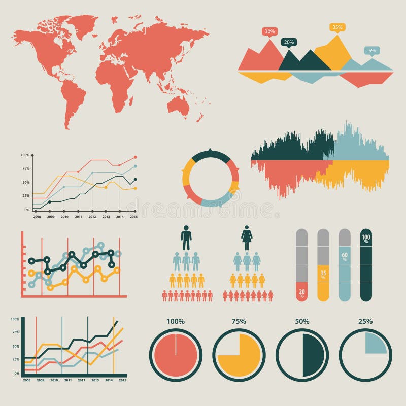 Detail Infographic Vector Illustration. World Map and Information ...