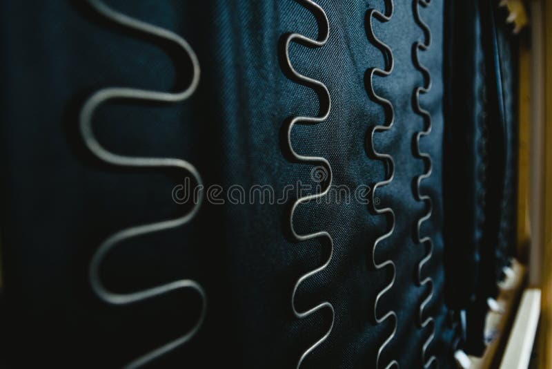 Detail of the Inside of a Sofa, with Springs that Hold the Structure ...