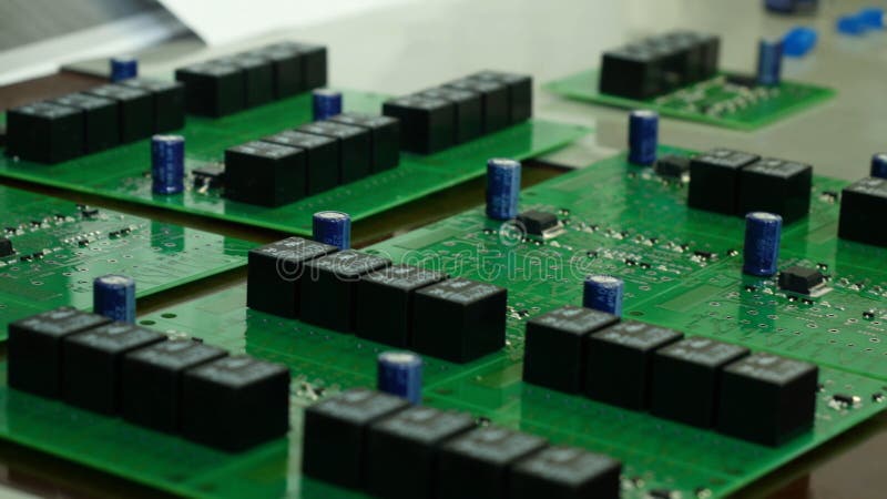 Detail of Integrated Circuit Board with Chip. Integrated Circuit Board ...