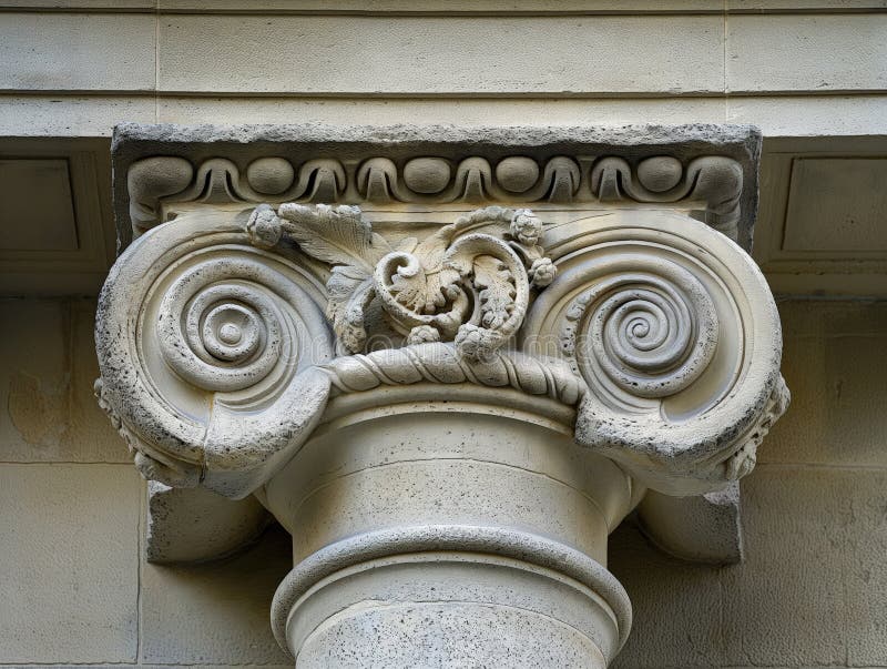 Detail of Ionic Column Capital Stock Image - Image of traditional ... Detail of Ionic Column Capital Stock Image - Image of traditional ...
