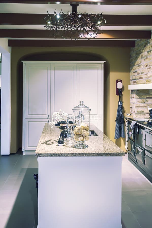 Detail of kitchen stock image. Image of dining, domestic - 35090787