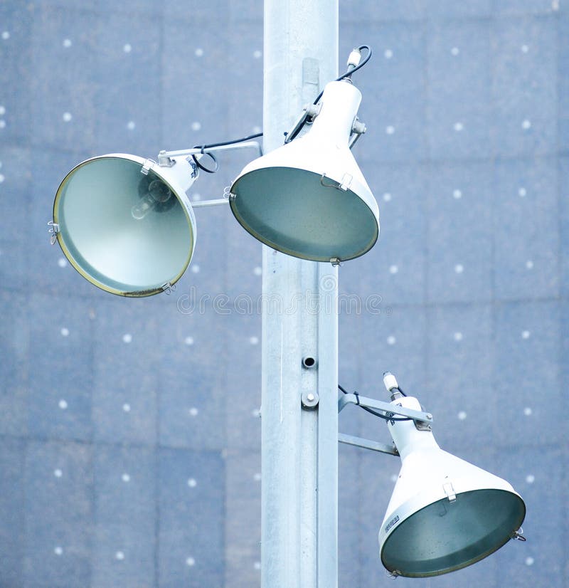 Detail of Lamppost on Cloudy Sky Background Stock Photo - Image of ...