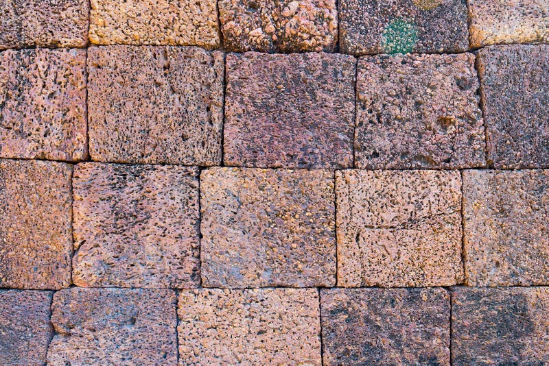 Detail of Laterite Wall Stone, Background and Texture Stock Photo ...