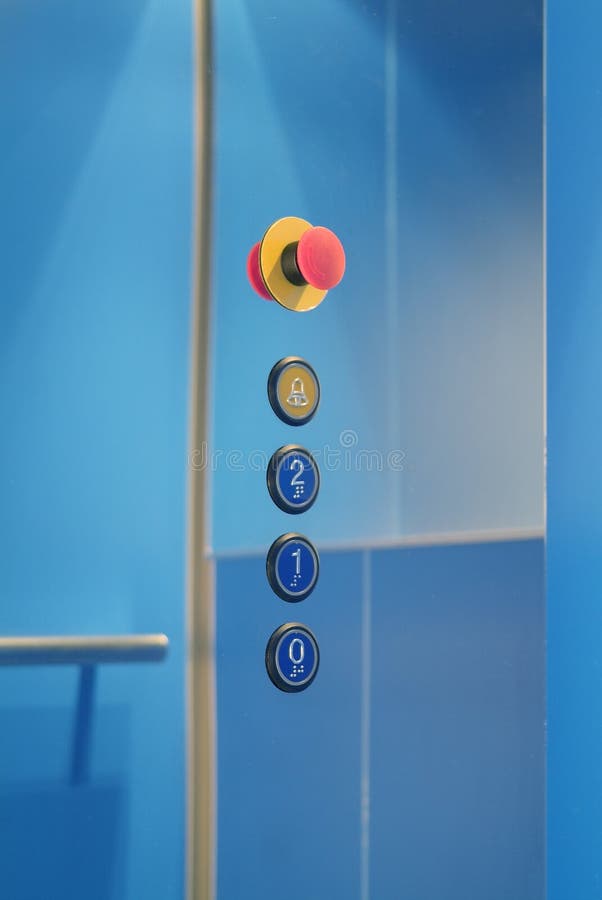 Detail of Lift Button Panel Stock Image - Image of office, floor: 273480453