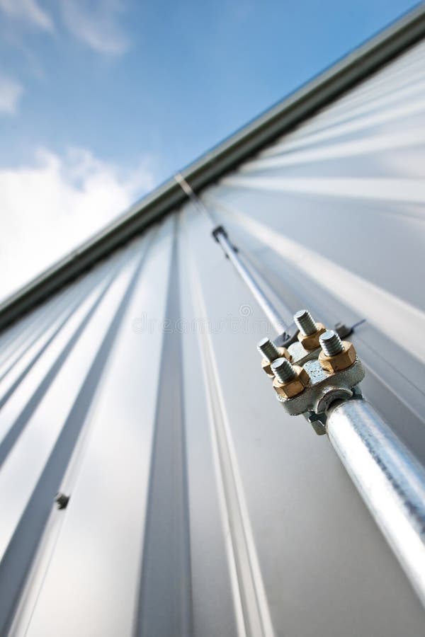Detail of Lightning Conductor Stock Photo - Image of prevent, damage ...