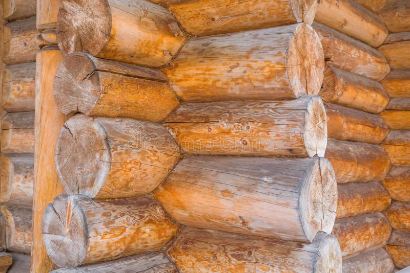 Detail of Log Cabin Wooden House Stock Photo - Image of european, wood ...