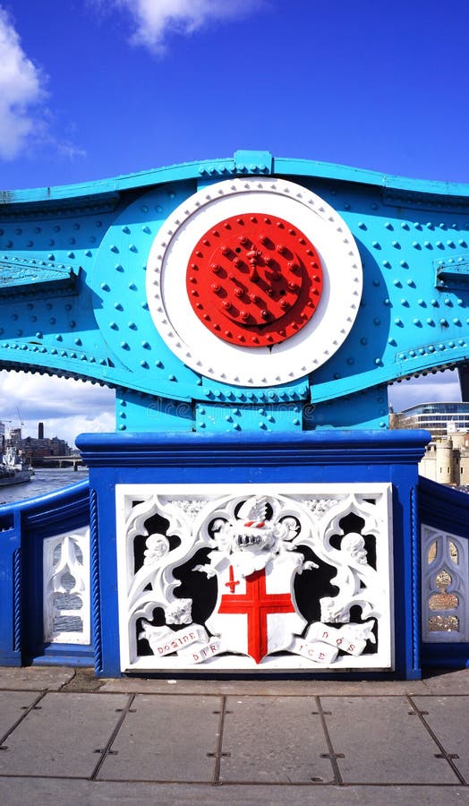 Detail on the London Tower Bridge Stock Image - Image of london, place ...