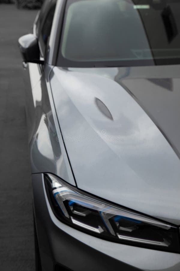 Detail of Luxury Grey Car Headlights Lamp, Modern Car Front Lamp Stock ...