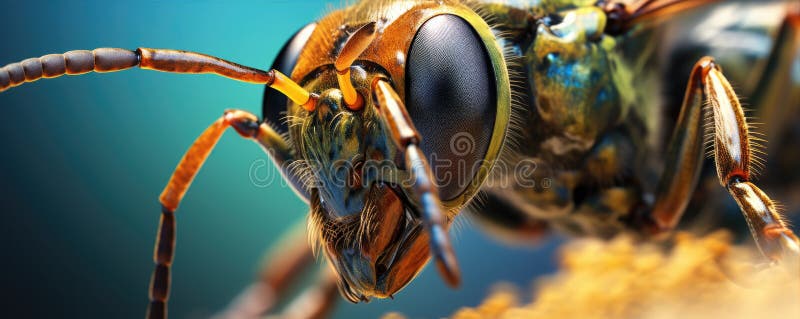 Detail of the Macro Insect. Generative Ai Stock Illustration ...