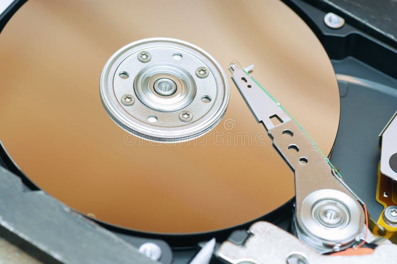 Detail of a Magnetic Computer Hard Disk Stock Photo - Image of ...