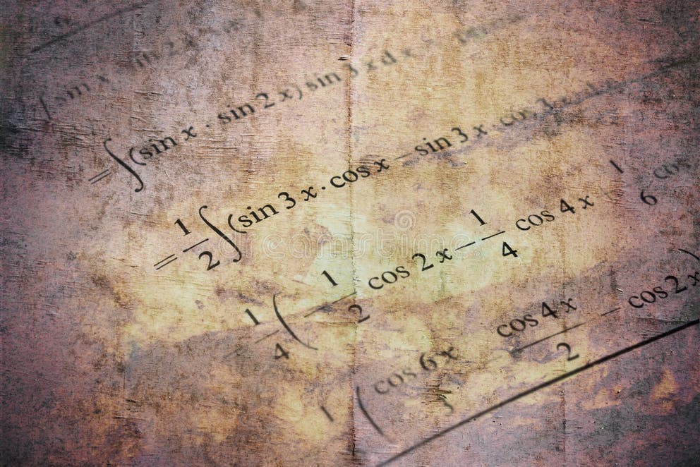 Detail of math textbook stock image. Image of integration - 142721147