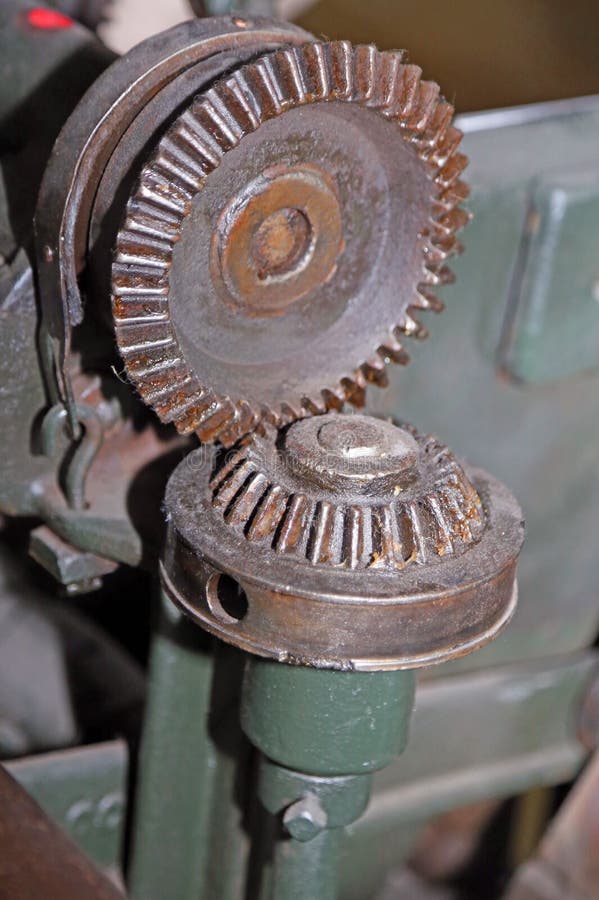 Detail of a Mechanical Gear with Metal Teeth Oleate Stock Image - Image ...