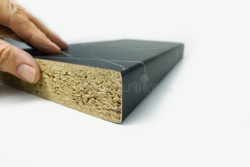 Detail of Melamine Kitchen Worktop on a White Stock Photo - Image of ...