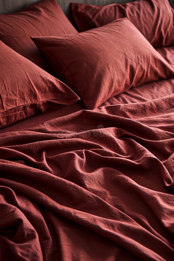 Messy bed sheets stock illustration. Illustration of soft - 352366936