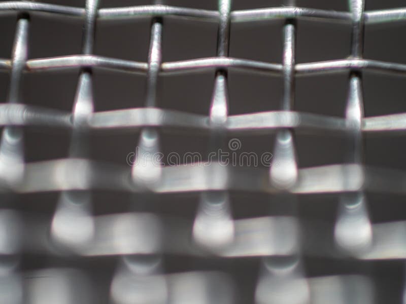 Close Up of Metal Wire Mesh Grid Stock Image - Image of pattern ...