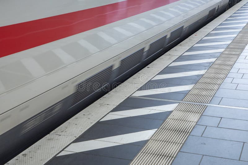 Detail of Metro with Platform of Metro Station Stock Image - Image of ...