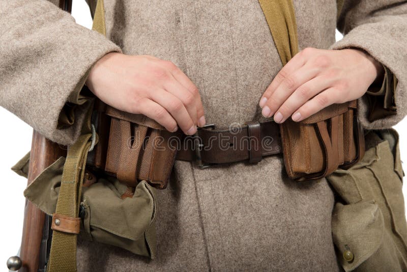 Equipment of the Soviet Soldier during World War II Stock Photo - Image ...